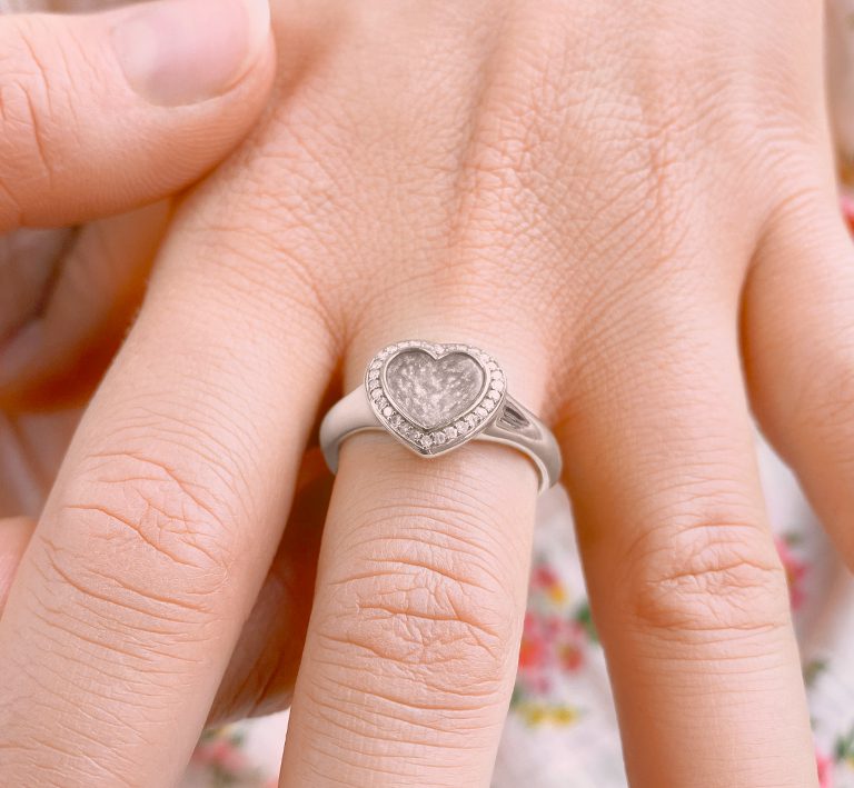 Ashes into Glass ® Heart Ring
